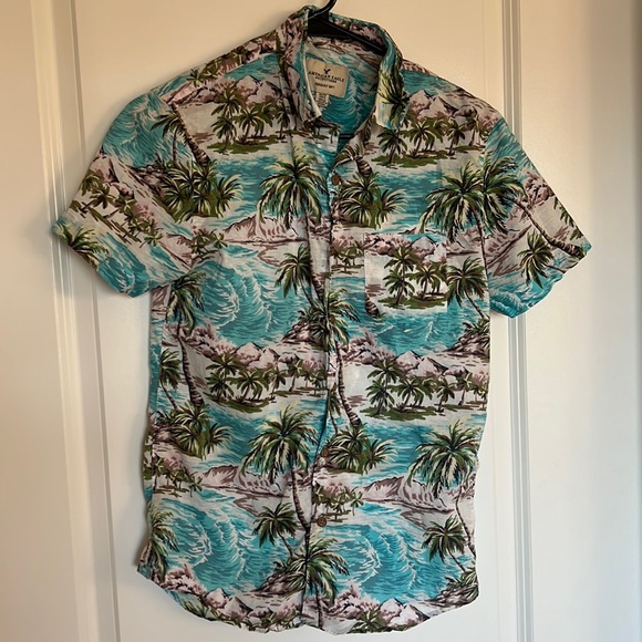 American Eagle Outfitters | Shirts | Aeo Beachy Mens Button Down | Poshmark